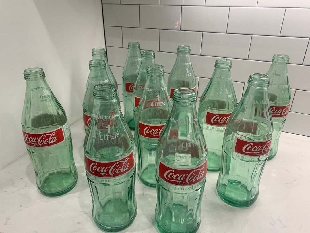 Vintage 1 Liter 33.8OZ Coca Cola Bottles With Lids - Etsy