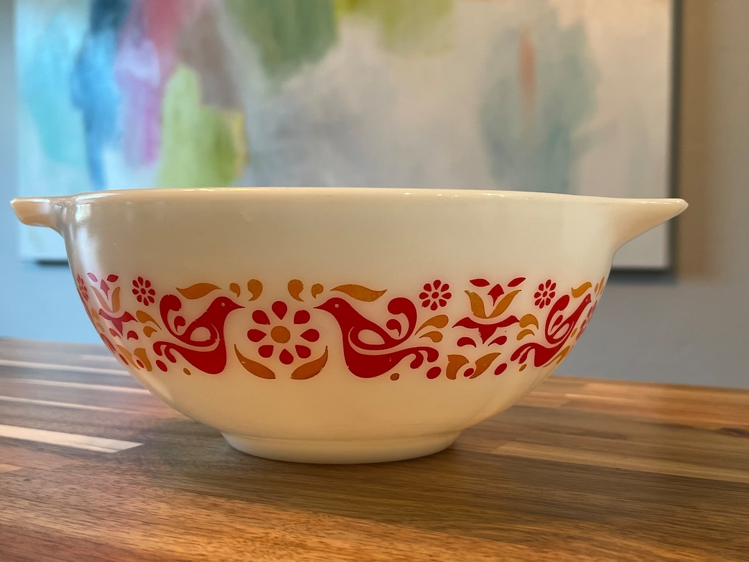 Vintage Pyrex Friendship 10” Cinderella Mixing Bowl Red & Orange - Etsy