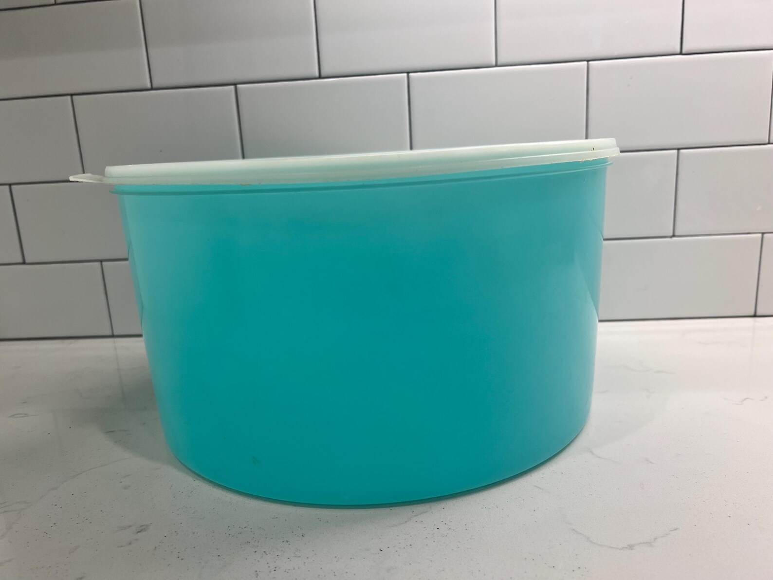 Large Teal Blue Food Storage Container Cake Keeper Retro - Etsy
