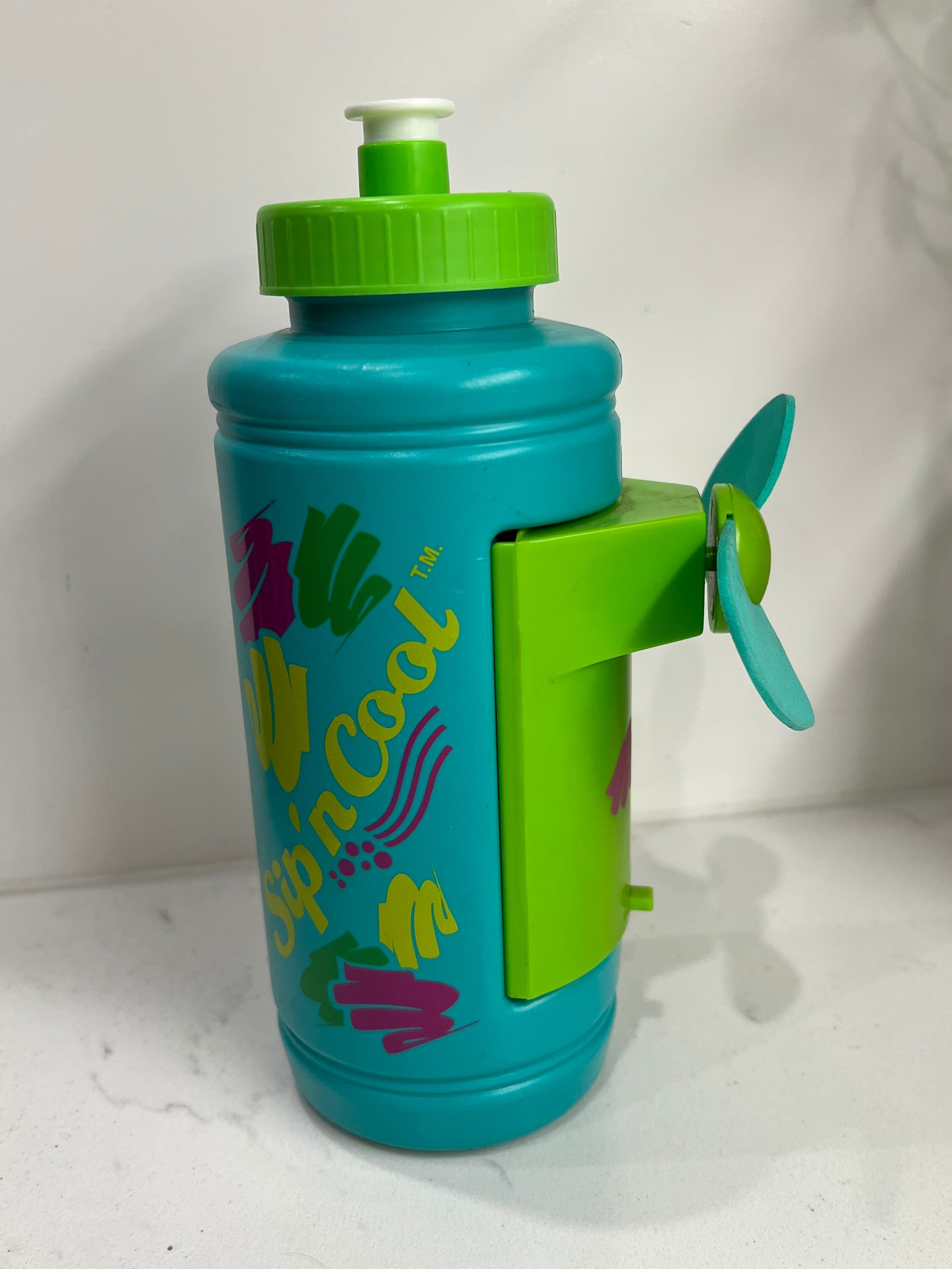 Vintage 1980s Sip N Cool Battery Operated Fan and Water Bottle New - Etsy