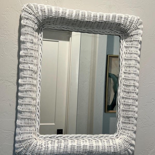 Wicker Mirror - Etsy