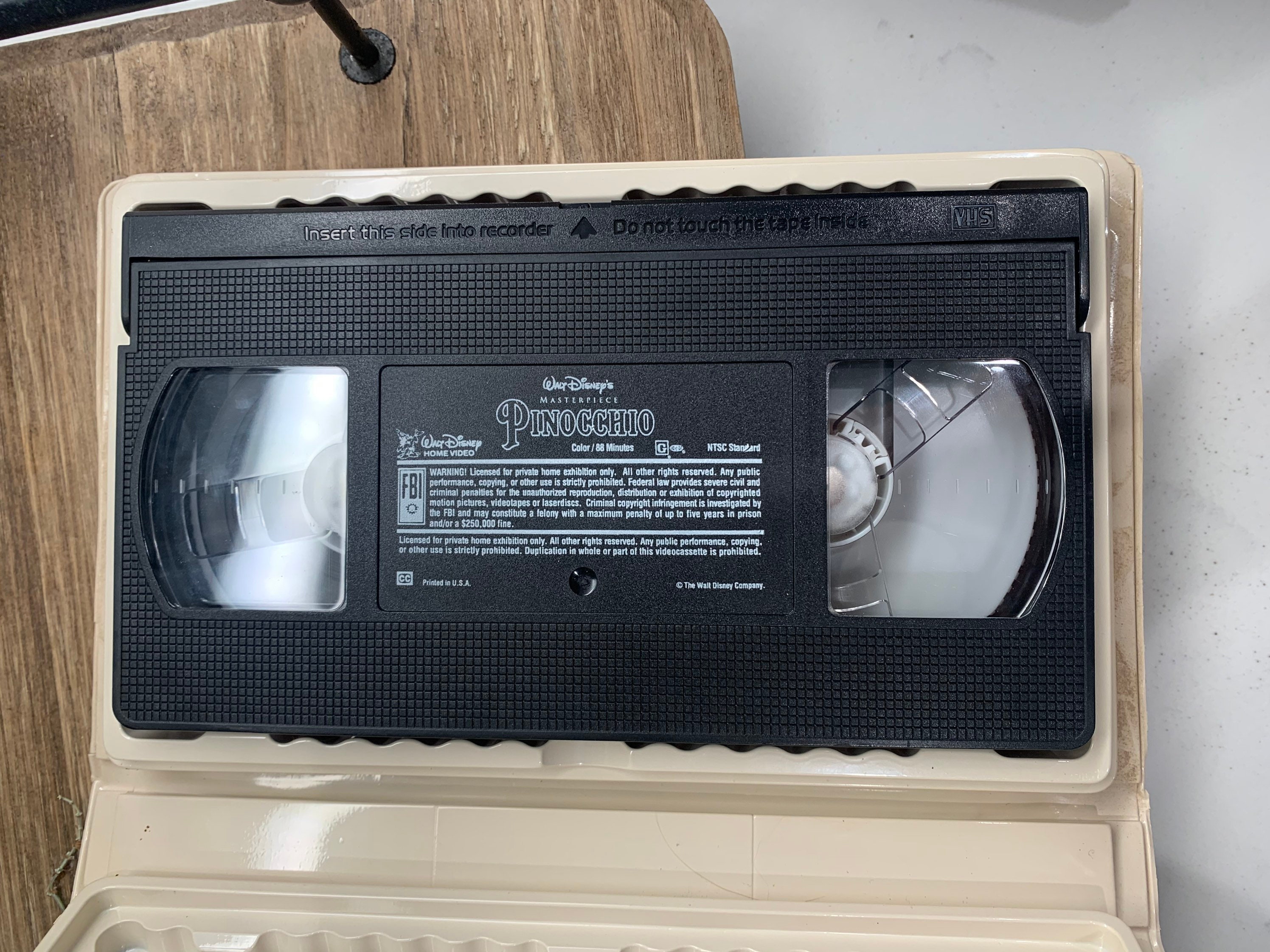 CHOICE Walt Disney VHS Videos Cinderella Pinocchio Lady and the Tramp ...