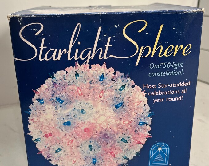 Bethlehem Starlight Sphere Christmas Ball 150 Lights 10" LED Multi ...