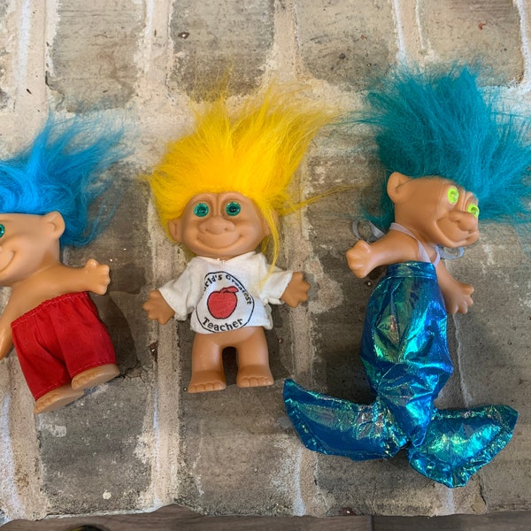 Blue Hair Troll - Etsy