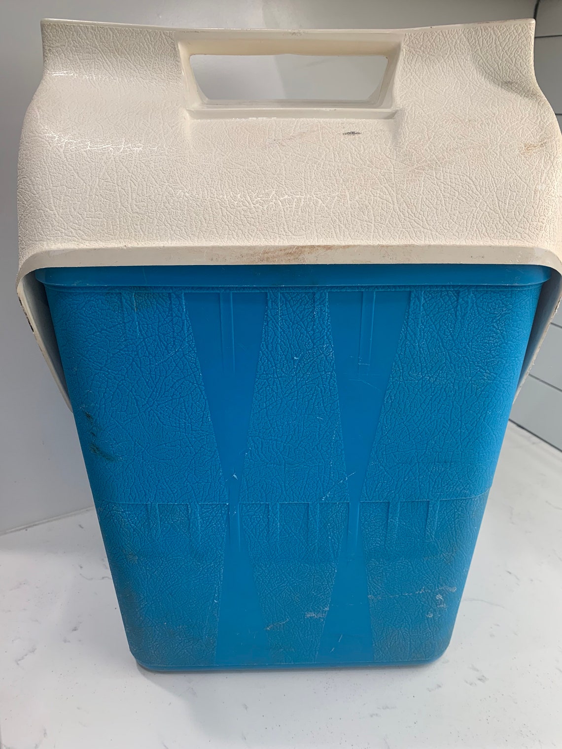 Retro! Vintage 1970's Flip Top 14 Quart Cooler /camping/fishing/beach ...