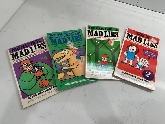 Vintage Deadstock 1980s Blank Mad Libs Monster Mad Libs | Etsy
