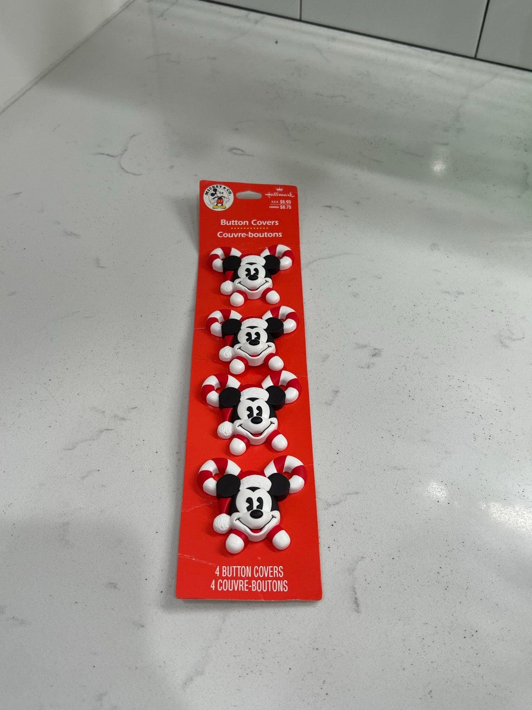 Mickey Mouse Disney Hallmark Christmas Button Covers - Etsy