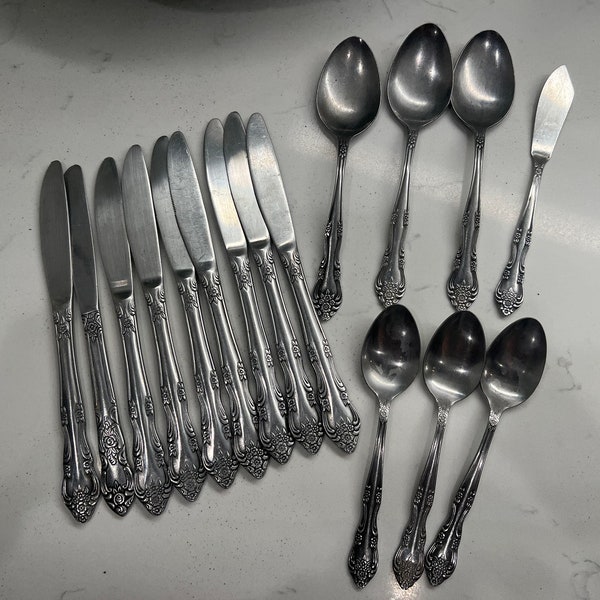 Vintage Silverware Table - Etsy