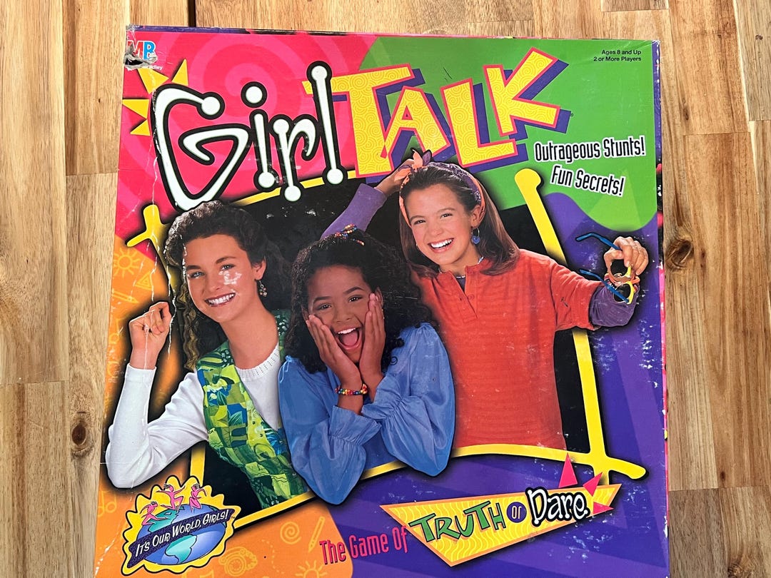 Vintage Girl Talk Board Game 1988 Milton Bradley | the Game of Truth or ...