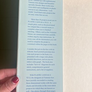 Plastic Canvas A to Z Cross Stitch Hardback Book , First Edition, 1991 ...
