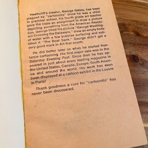 Heathcliff by George Gately 1974 Comic Strip Paperback Cat - Etsy