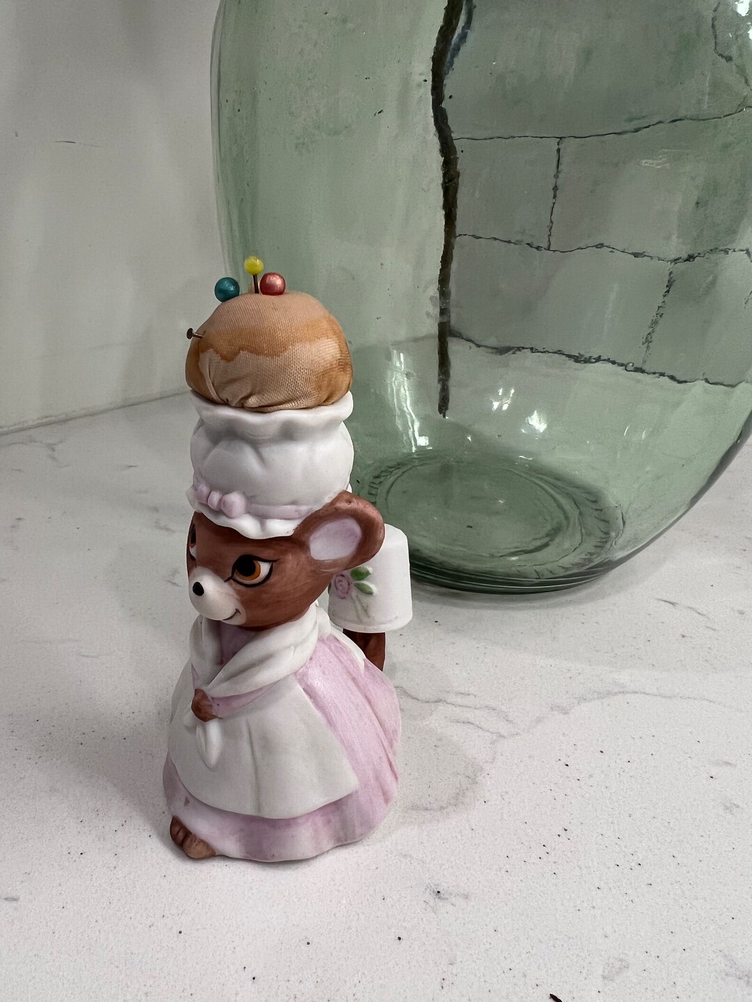 Vintage Lefton China Mouse Sewing Pin Cushion Hand Painted | 02326 ...
