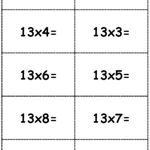 Printable Multiplication Flashcards 1–15 | 225 Facts + Chart | Double ...