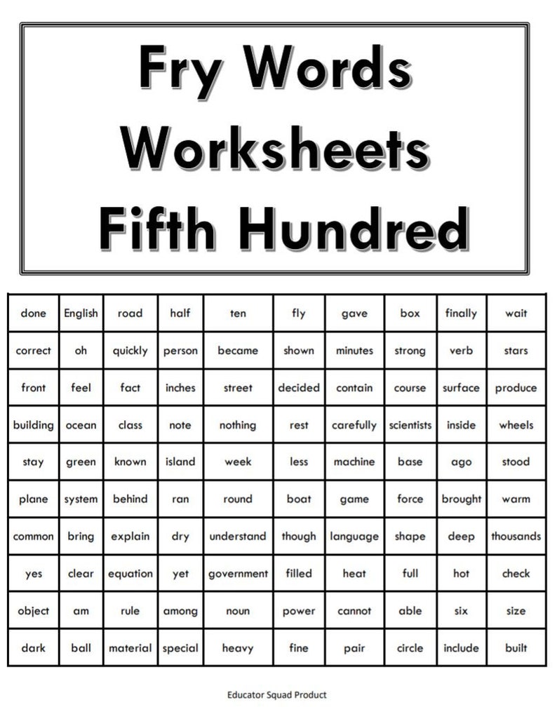 1,000 Sight Words Mega Workbook K–5 | 1,000+ Pages Fry and Dolch | High ...