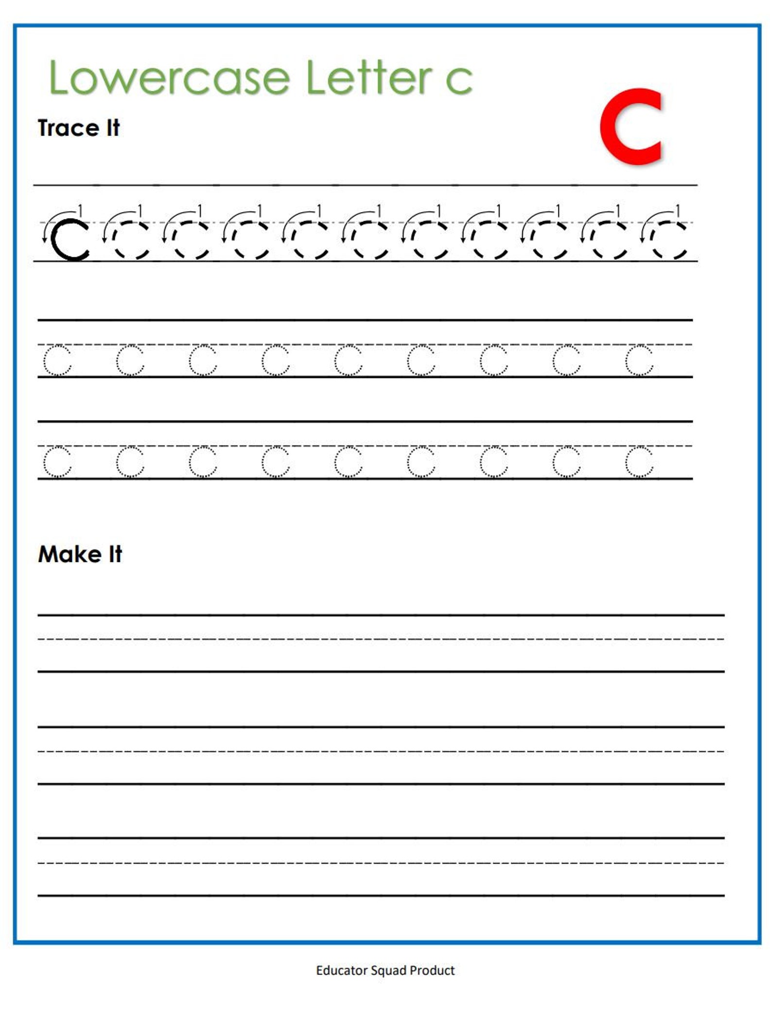Writing and Tracing Alphabet Worksheets Printable Upper Case - Etsy