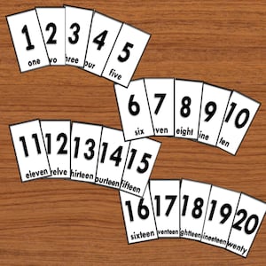 Preschool Flashcards Printable | Colors, Shapes, Numbers 1–20, Alphabet ...