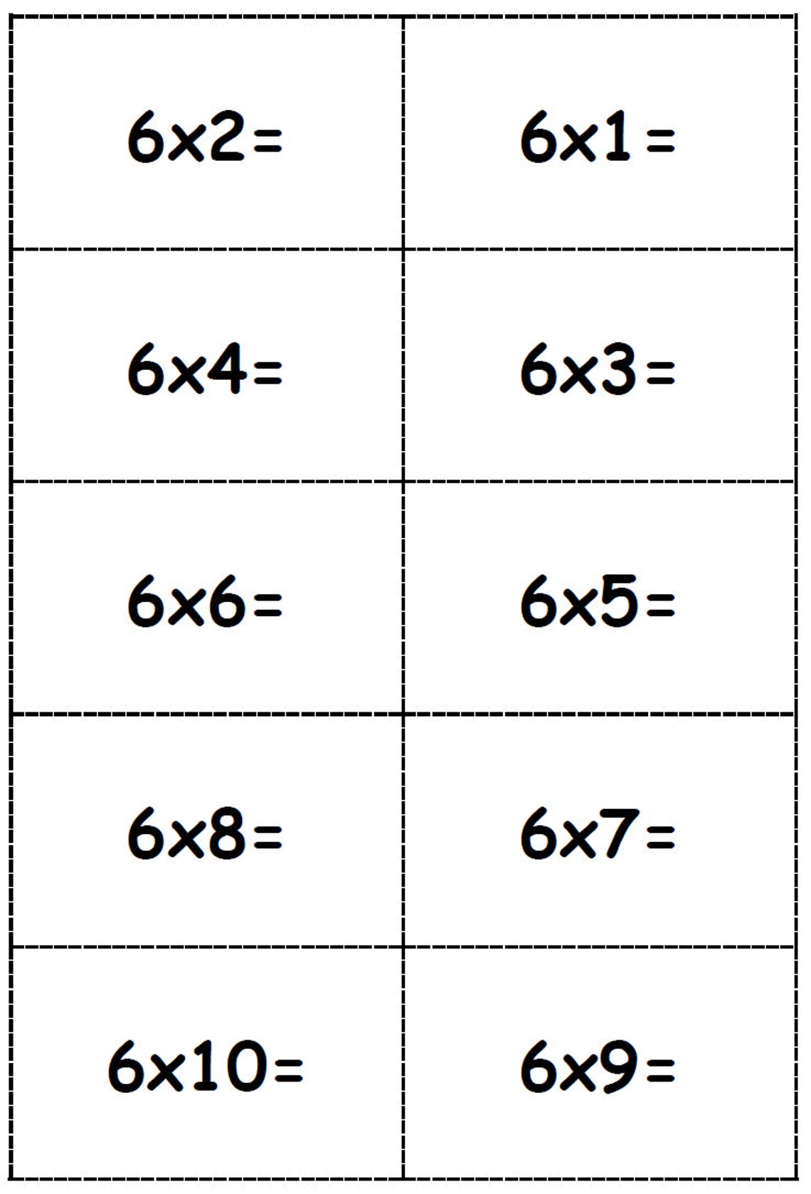 Printable Multiplication Flashcards 1–15 | 225 Facts + Chart | Double ...