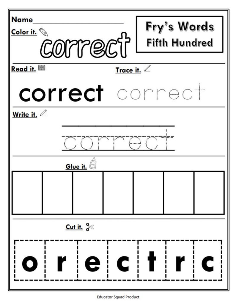1,000 Sight Words Mega Workbook K–5 | 1,000+ Pages Fry and Dolch | High ...