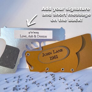 Gun Birthday Card and Personalized Holster, Unique Handmade Birthday ...