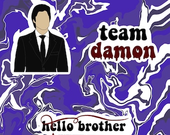 Damon Salvatore Stickers | Etsy
