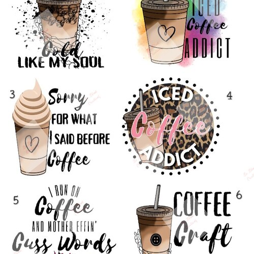 VINYL MUG DECALS Yeti Decals Coffee Decals Custom Decals - Etsy