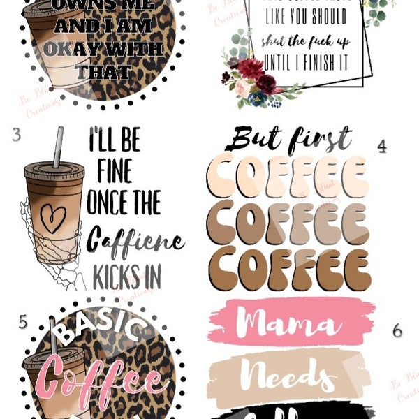 Coffee Decal - Etsy