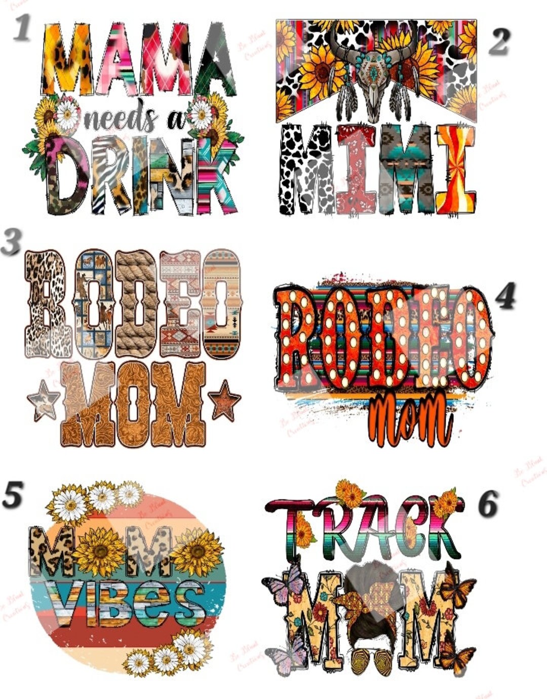 Country Mom Waterslide Decals - Etsy