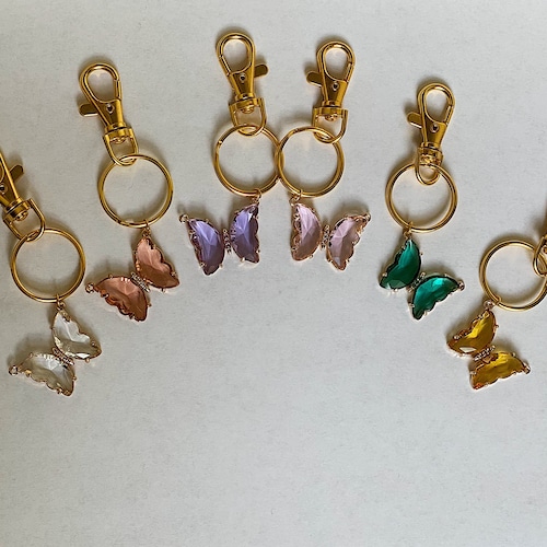 Monarch Butterfly Keychain Butterfly Keyring Metal Butterfly - Etsy