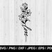 Love Flowers SVG Bouquet With the Word Love PNG, JPEG, Eps, Ai, Pdf and ...