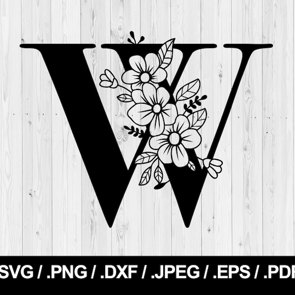 Letter W Monogram - Etsy