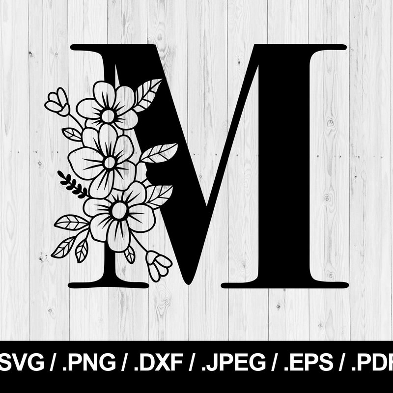 M Monogram Svg - Etsy