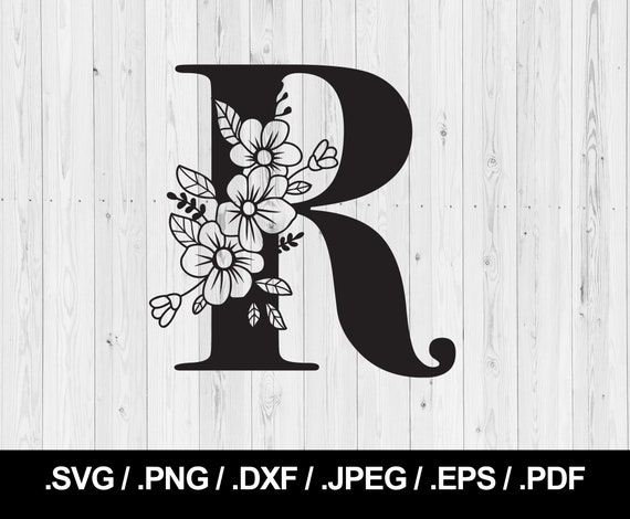 Letter R In Flower