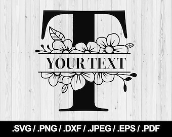 Monogram Letter T - Etsy