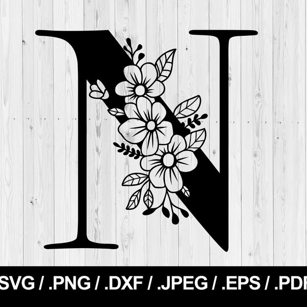 Monogram Letter N - Etsy