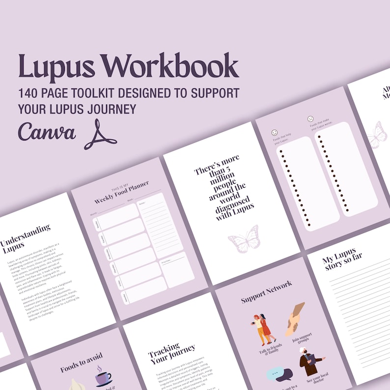 Lupus Workbook Journal Tracker - Etsy