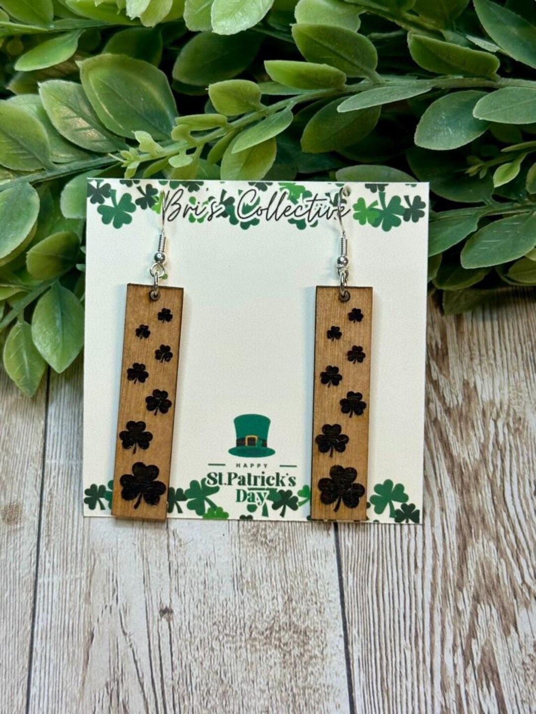 St. Patrick’s Day Floating Shamrock Earrings | Glowforge Laser Design ...