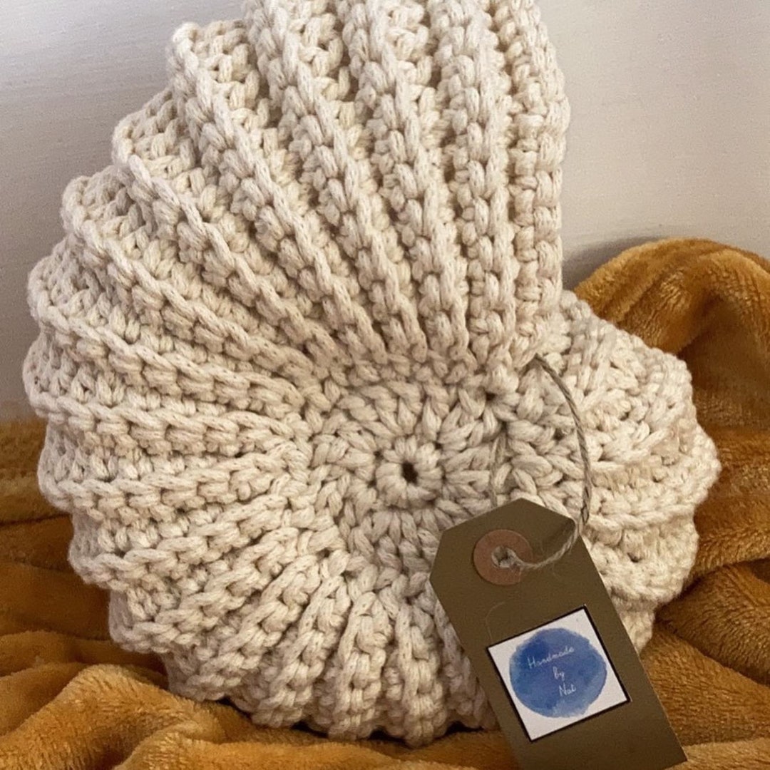 Crochet Ammonite Shell Basket/ Home Decor/ Bathroom Decor/ Nursery ...