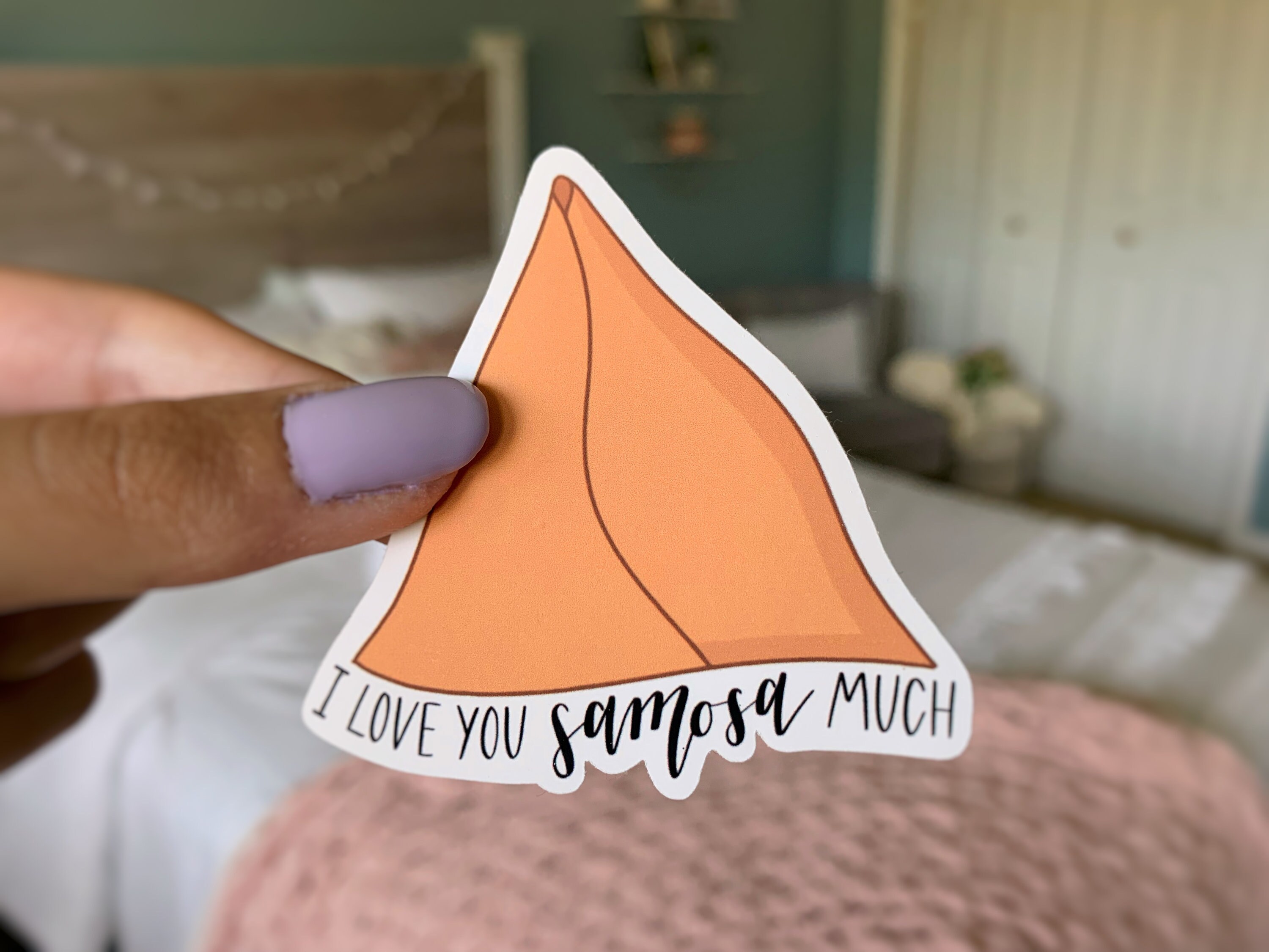 I Love You Samosa Much Die Cut Sticker Bullet Journal - Etsy