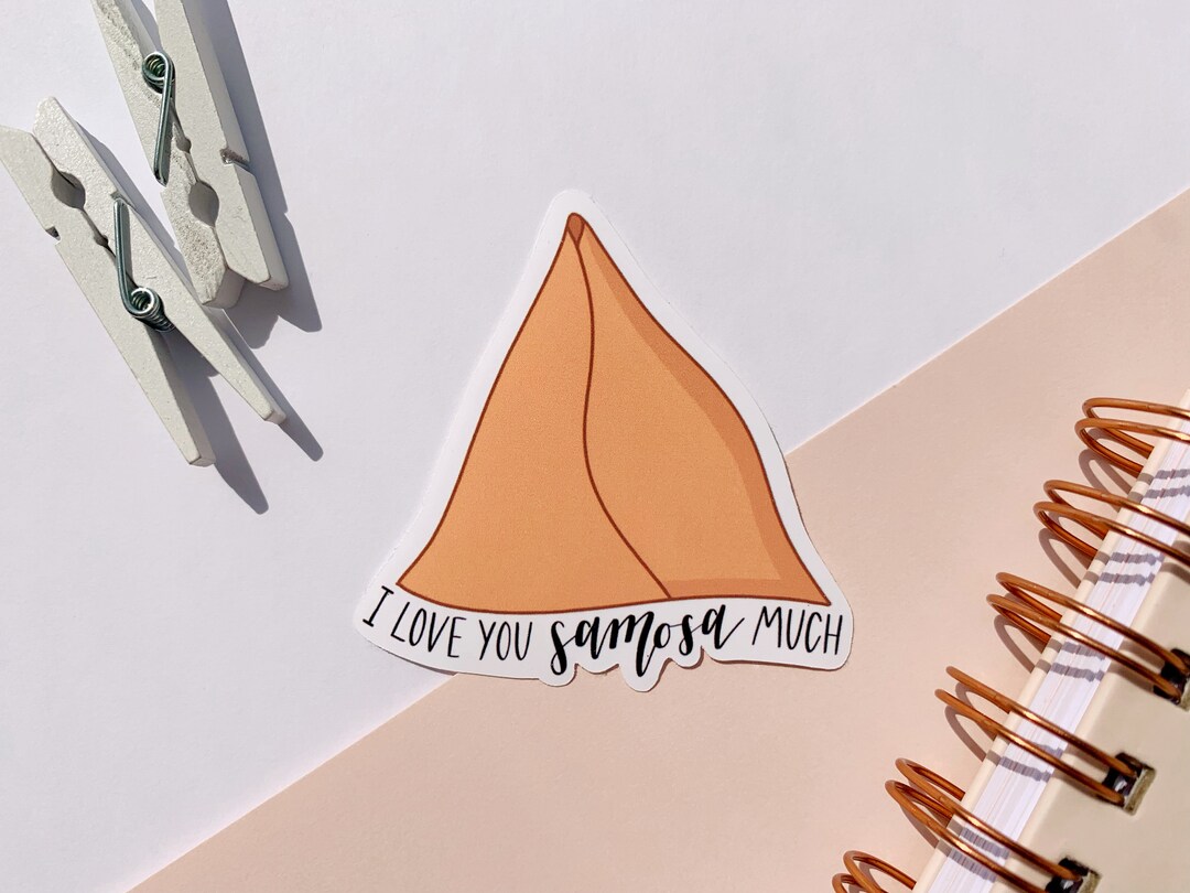 I Love You Samosa Much Die Cut Sticker Bullet Journal - Etsy