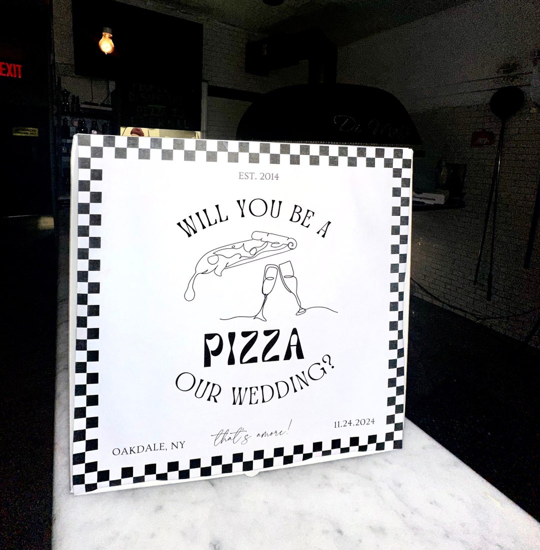 BRIDESMAID PROPOSAL - Retro Pizza Box Digital Download - Customizable ...