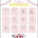 Custom Birthday Calendar | Celebration Calendar | Anniversary Calendar ...