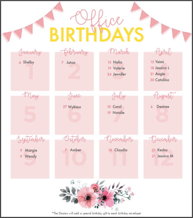 Custom Birthday Calendar | Celebration Calendar | Anniversary Calendar ...