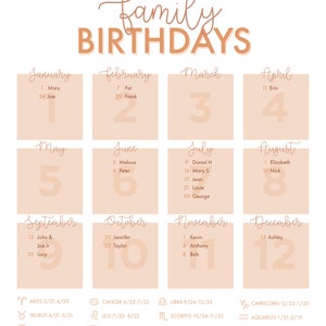 Custom Birthday Calendar | Celebration Calendar | Anniversary Calendar ...