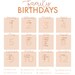 Custom Birthday Calendar Celebration Calendar Anniversary Calendar ...