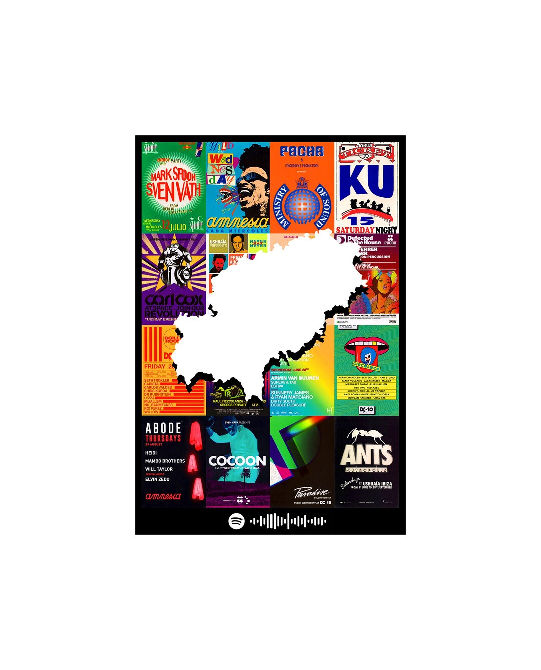 Ibiza Rave Poster: 1980's 2019 V1 - Etsy