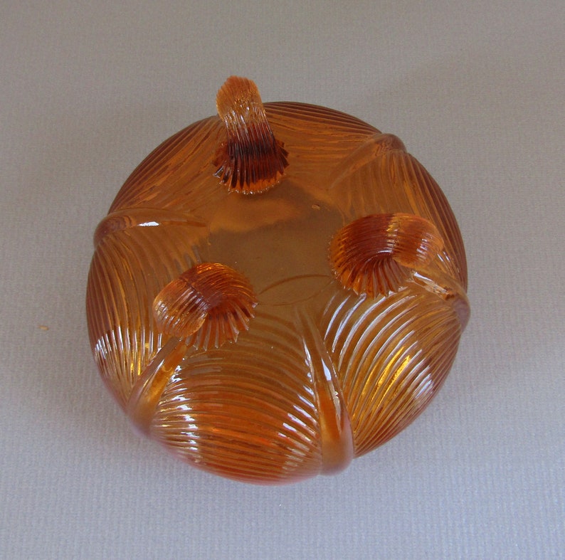 Fenton Glass Cameo Opalescent Footed Drapery Rose Bowl Amber - Etsy