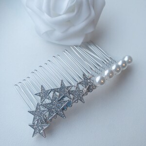 Star Hair Accessory, Pearl Hair Comb - Etsy