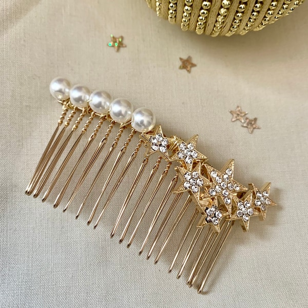 Star Hair Comb - Etsy UK