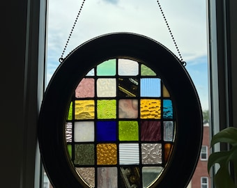 Oval Stained Glass - Etsy
