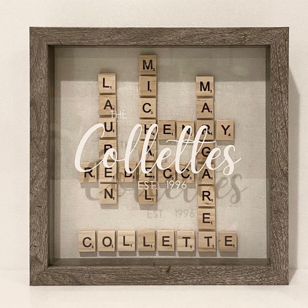 Personalize Family Name Scrabble - Etsy